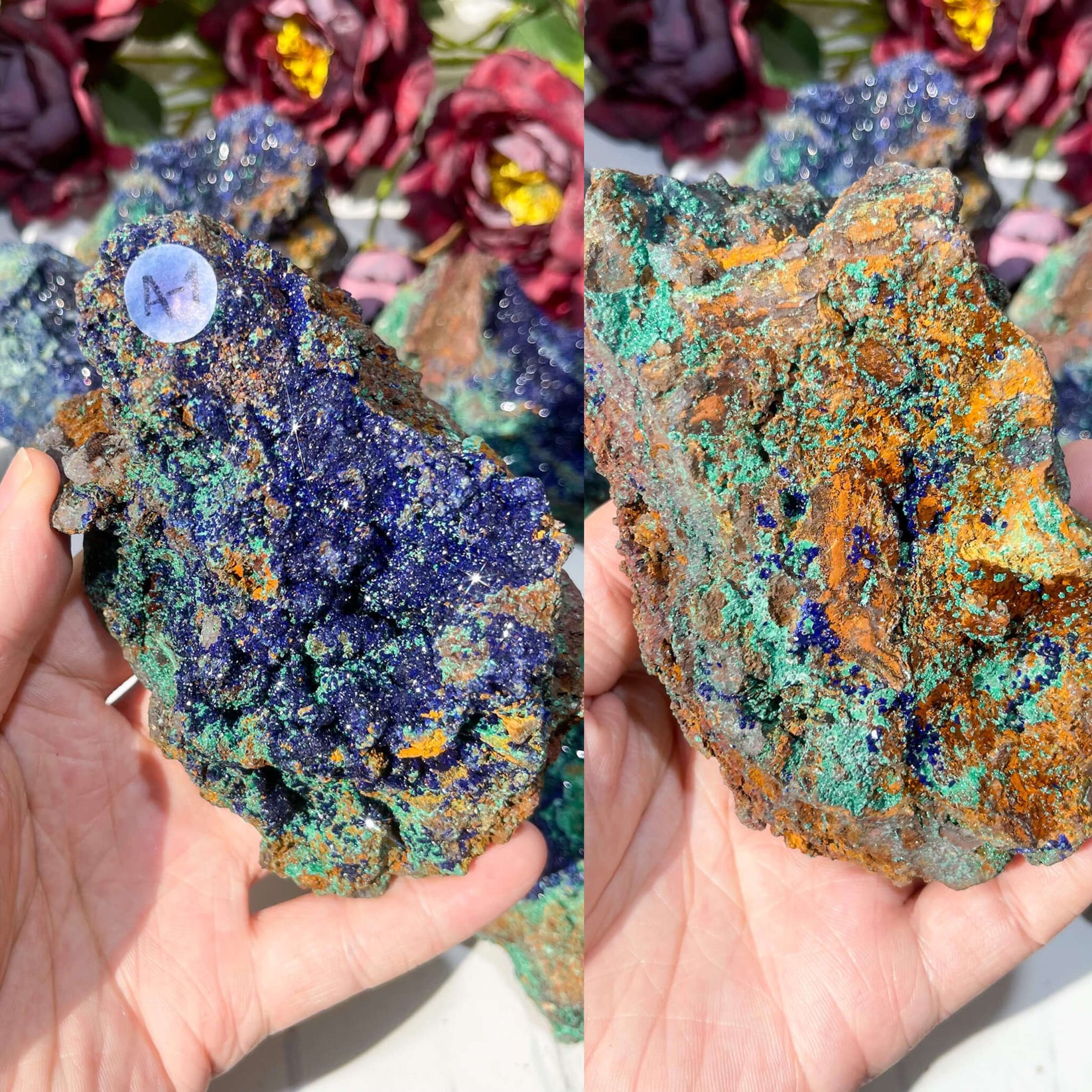 Natural Azurite & Malachite/Mineral Specimen/Natural High Quality Azur ...