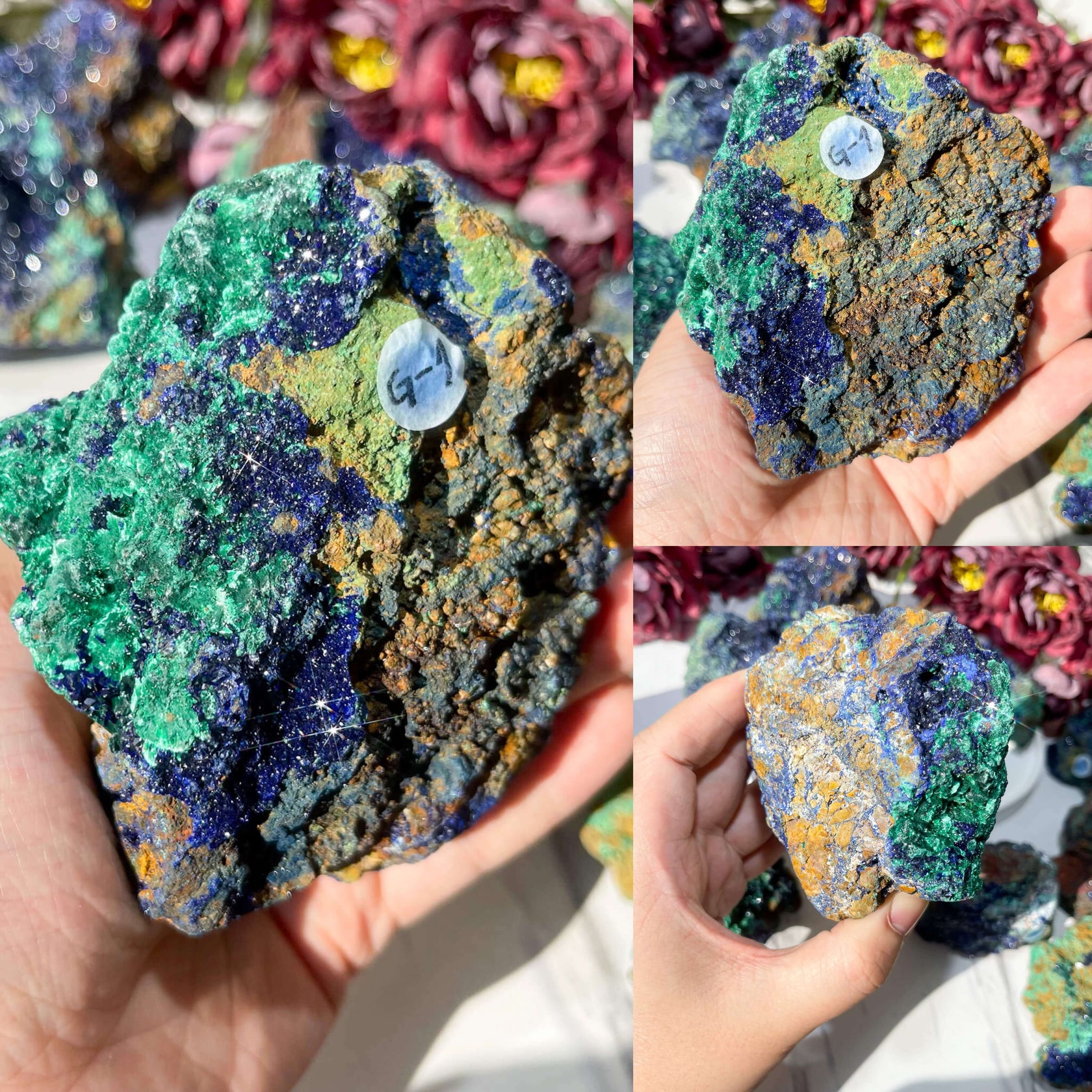 Natural Azurite & Malachite/Mineral Specimen/Natural High Quality Azur ...