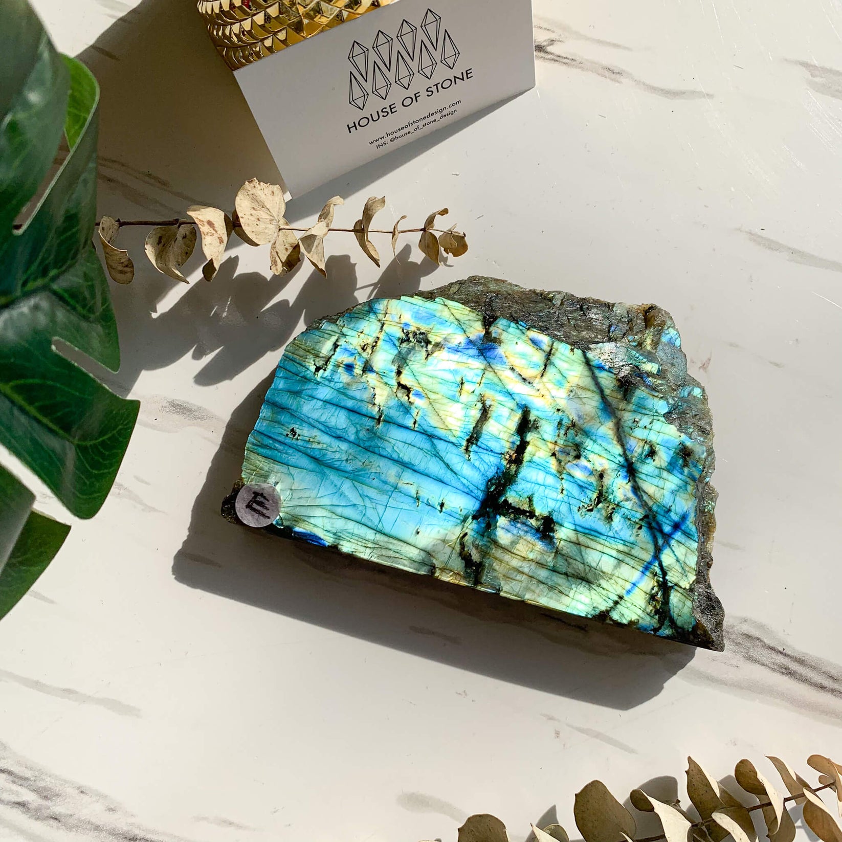 Large Labradorite Slab/Rainbow Flash Labradorite/Natural Labradorite P ...